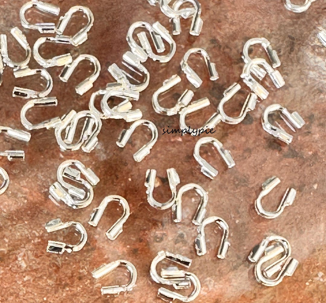 Silver Accu-guard 4.5mm 50 Pcs Metal Wire Protector - Etsy