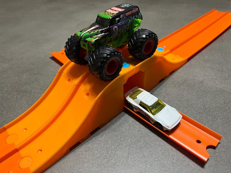 3D Printed Bridge Track Extension for Hot Wheels®, Matchbox®, & Monster ...