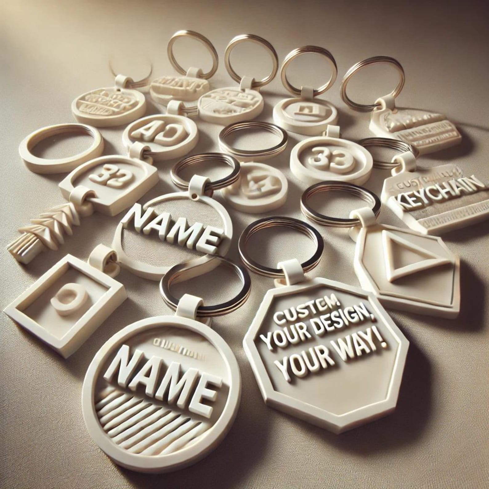 Custom 3d-printed Keychains – Personalized Just for You! - Etsy