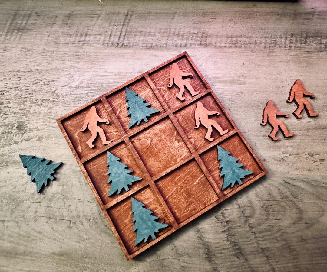 Campfire Tic Tac Toe Game - Etsy