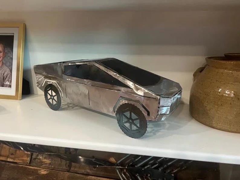 Tesla Cybertruck DXF File Svg Metal Sculpture Plasma Laser Sheet Metal ...