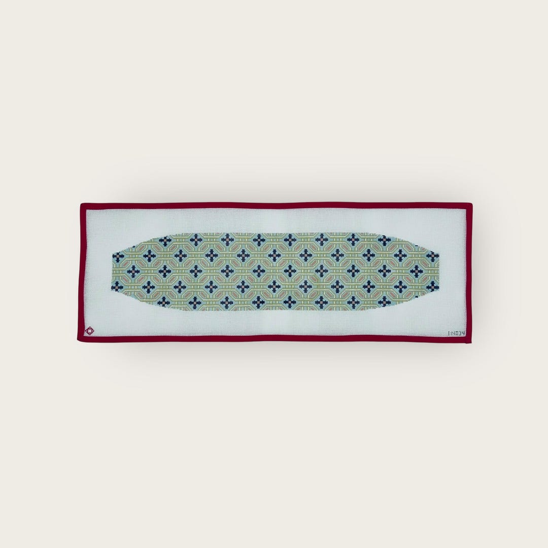 Encaustic Tile Needlepoint Cummerbund Canvas - Etsy