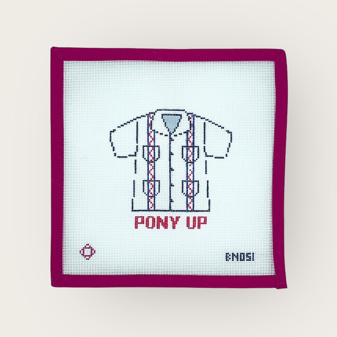 SMU Guayabera Needlepoint Ornament Canvas - Etsy