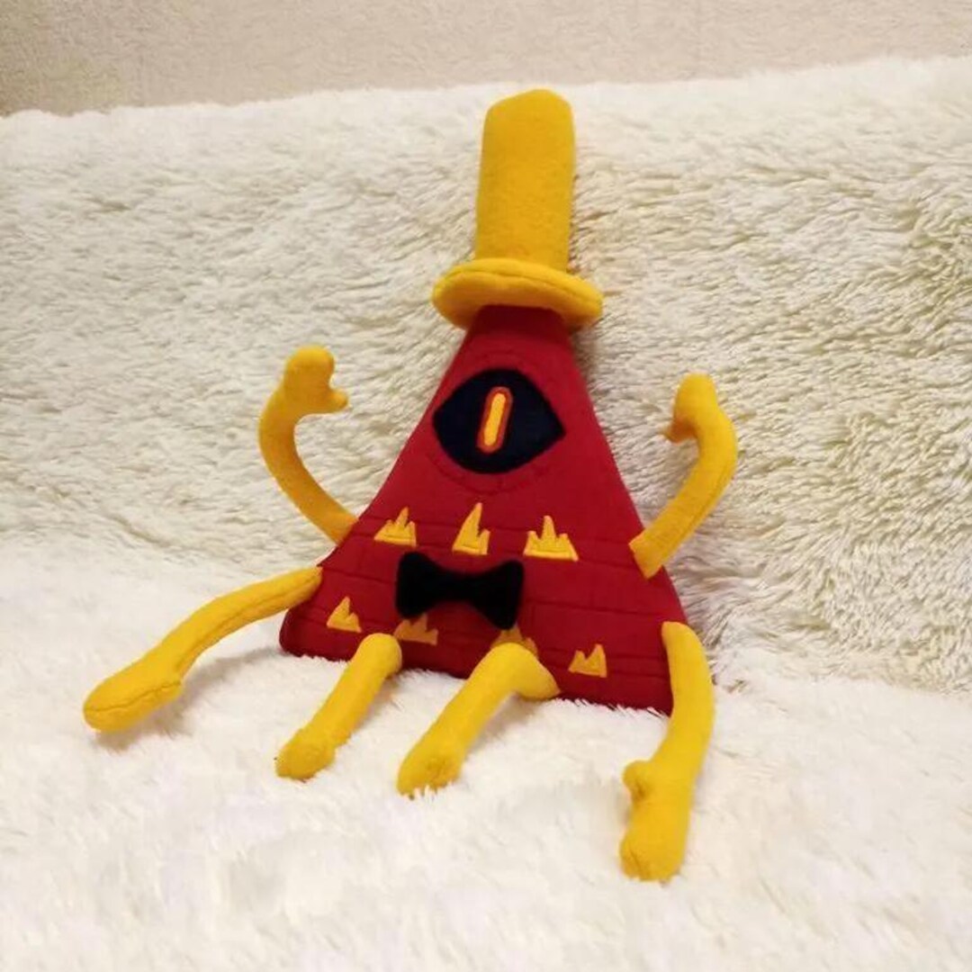 Red Angry Bill Cipher Plush Toy, Gravity Falls, Handmade Soft Toy, Gravity Falls Plushie - Etsy