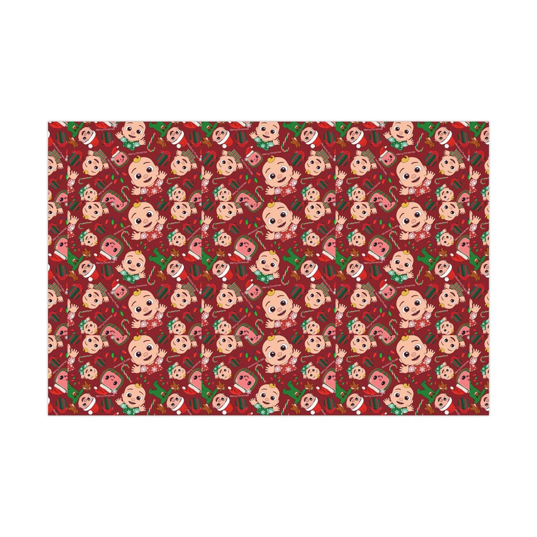 Wrapping Paper, Cocomelon Christmas Gift Wrap, Holiday Present ...