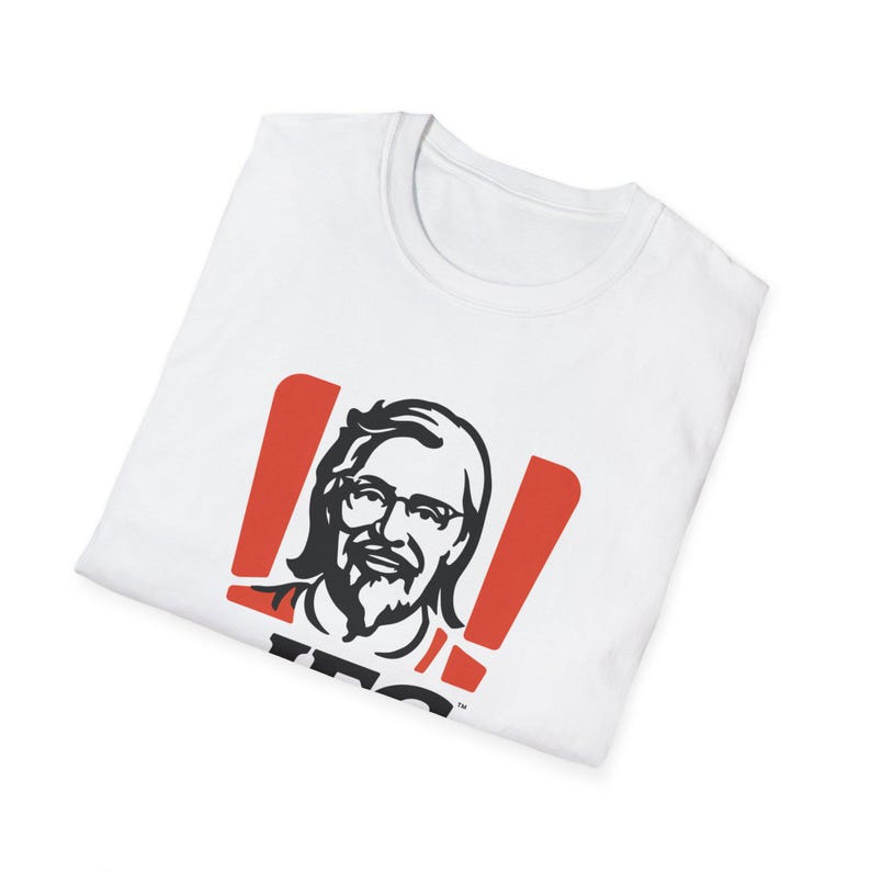 Parody KFC Logo Jesus Fucking Christ Unisex Softstyle T-shirt, Funny ...