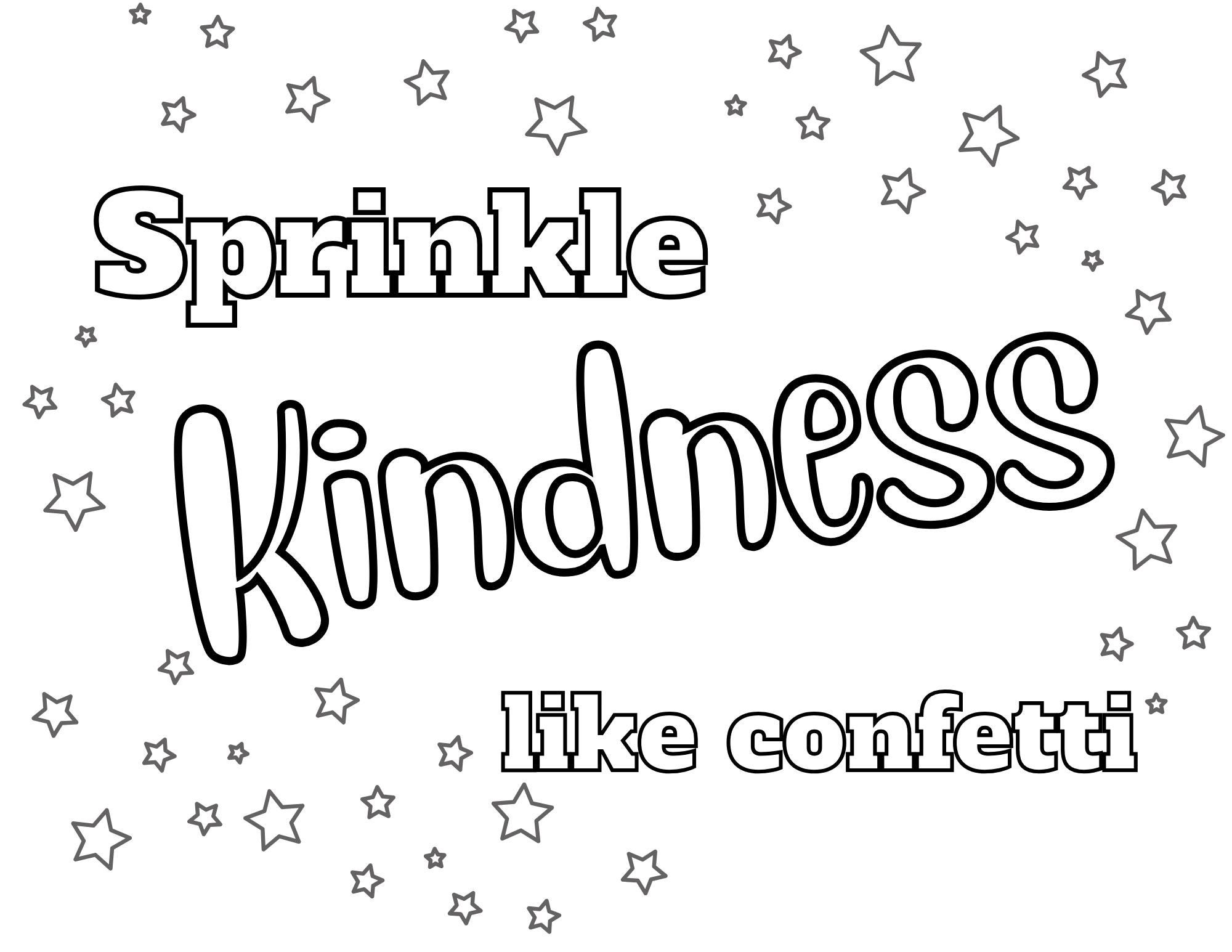 Kindness Coloring Pages - Etsy