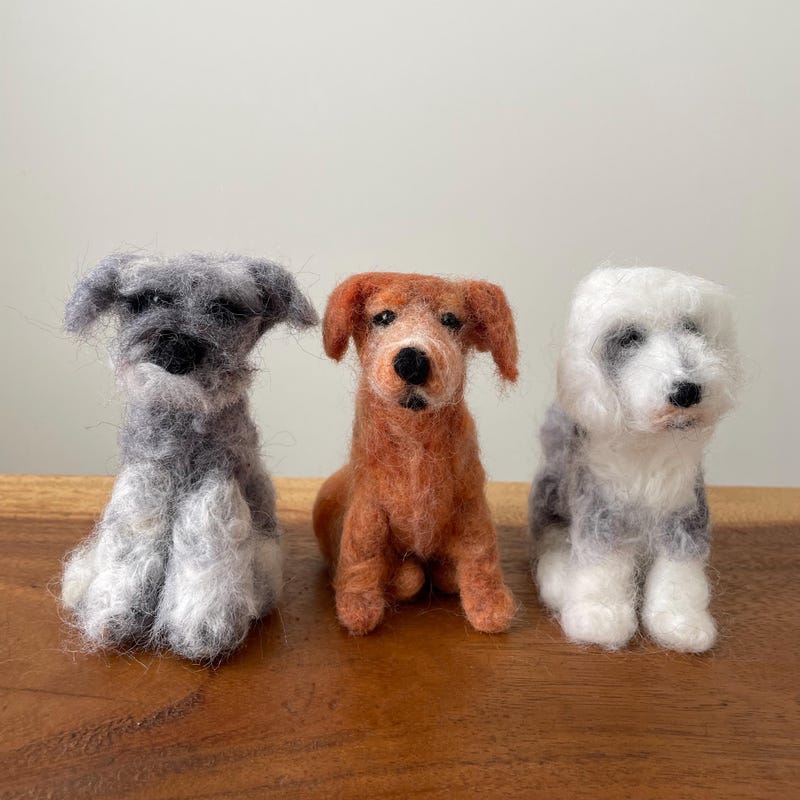 Needle Felted Dog - Etsy