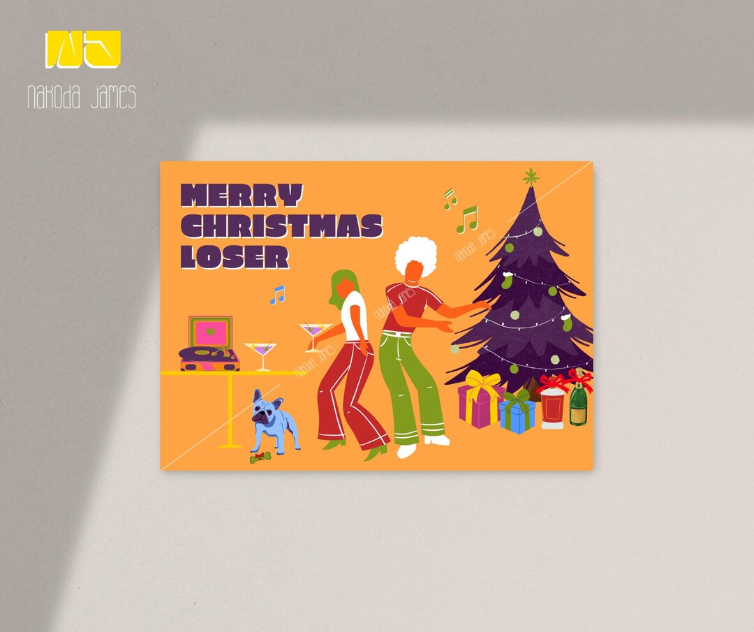 Funky Cheeky Christmas Cards, Instant Download, Printable - Etsy