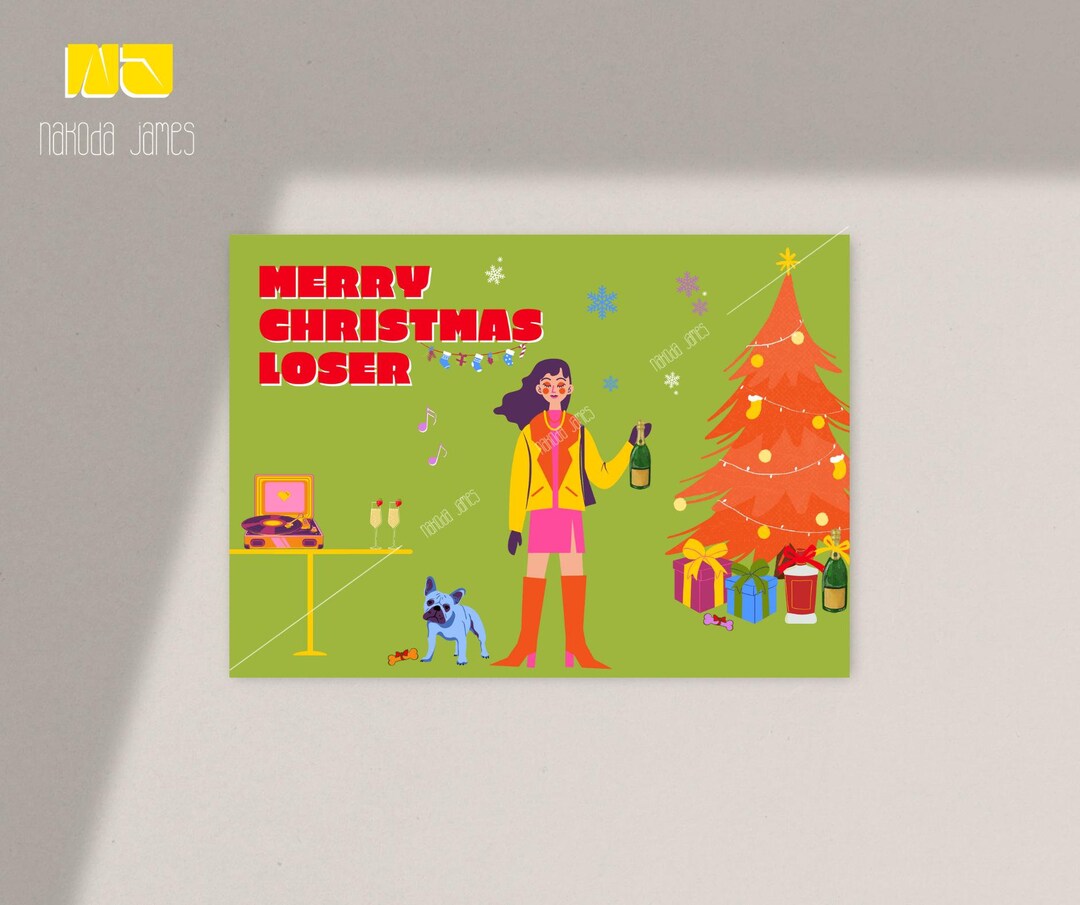 Funky Cheeky Christmas Cards, Instant Download, Printable - Etsy