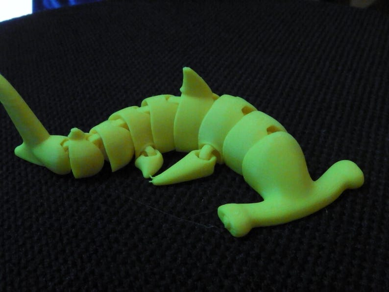 3d Printed Cute Articulated Mini Hammerhead Shark. - Etsy