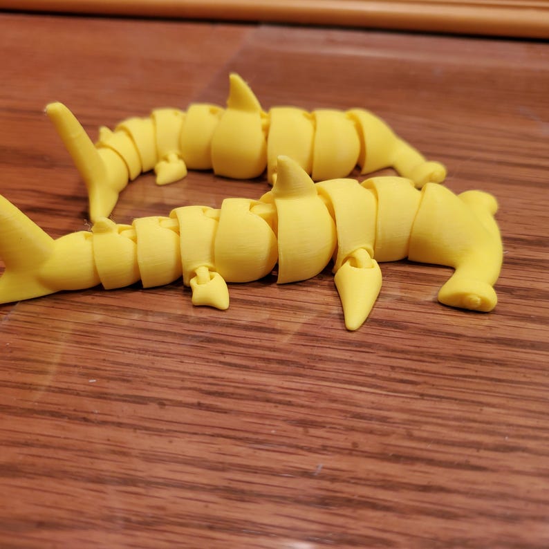 3d Printed Cute Articulated Mini Hammerhead Shark. - Etsy