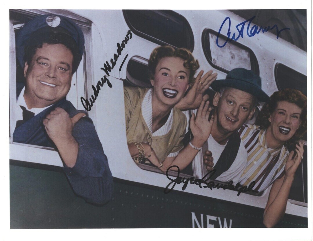 Art Carney Audrey Joyce the Honeymooners REAL SIGNED Autographed 8x10 ...