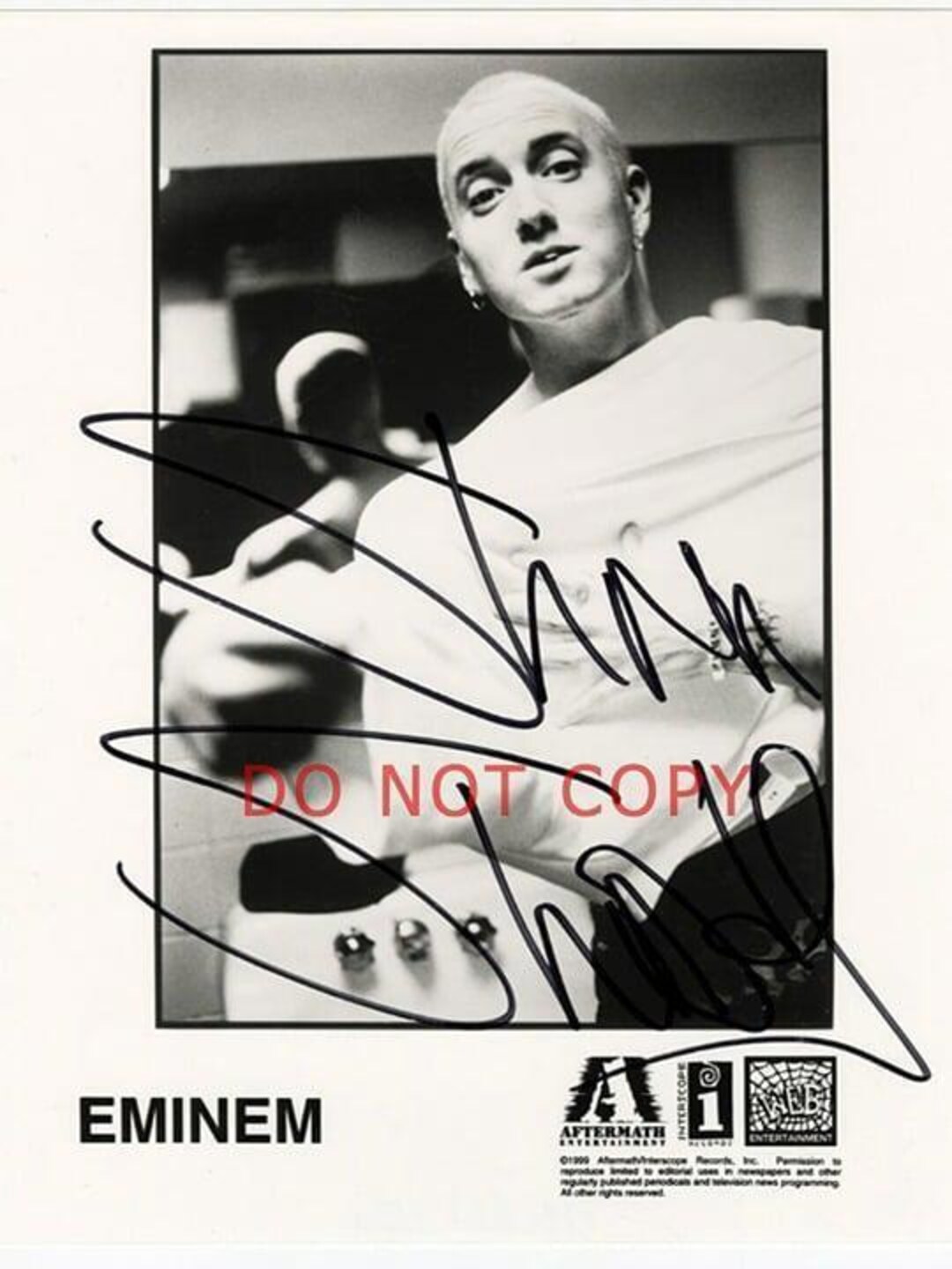 Eminem Rapper SIGNED Reprint 8x10 Photo Autographed RP - Etsy