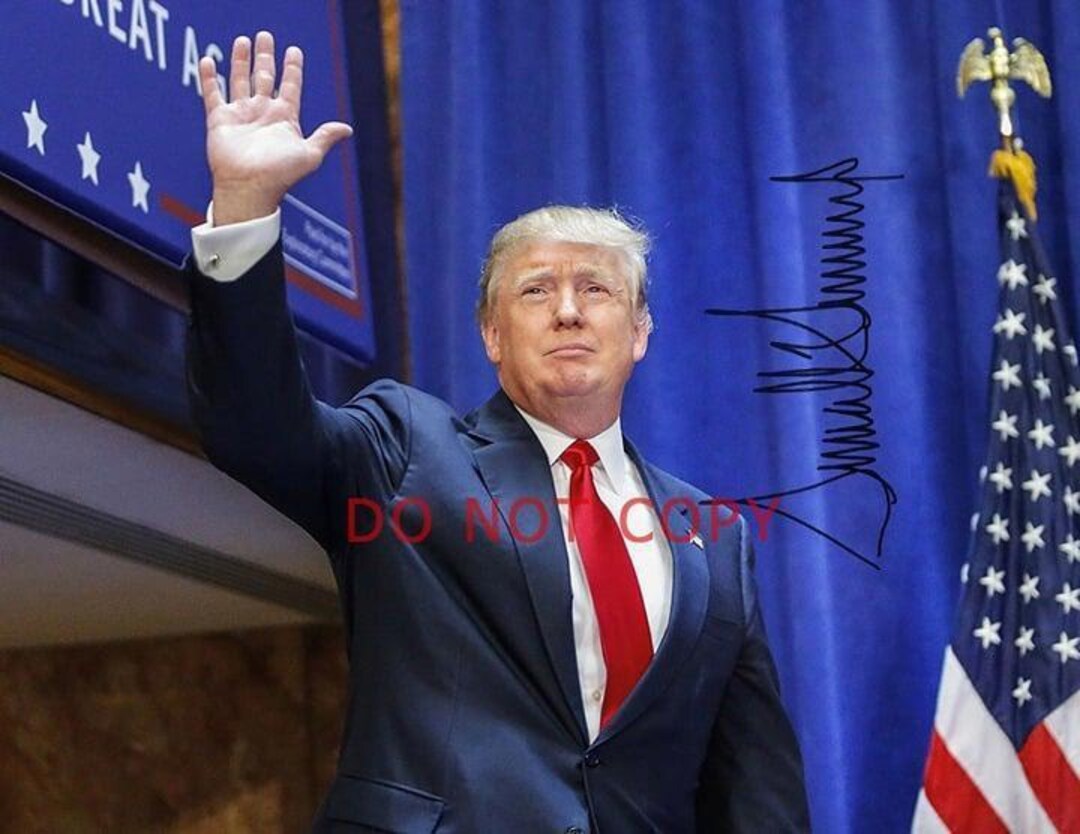Donald Trump President SIGNED Reprint 11x14 Poster Photo Autographed RP ...
