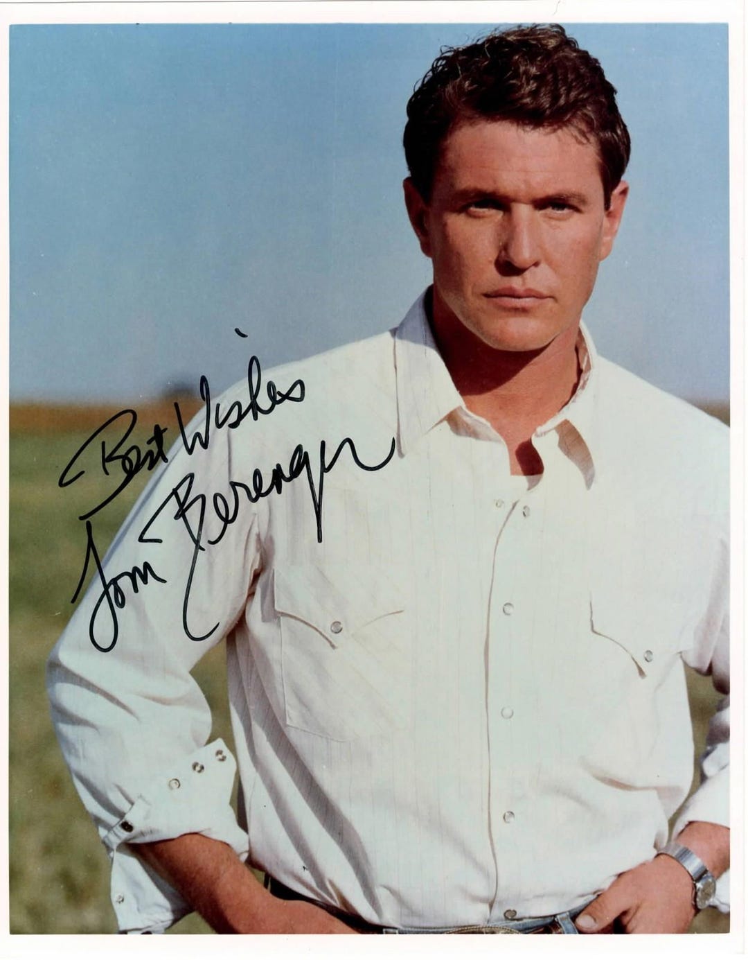 Tom Berenger Actor REAL SIGNED Autographed 8x10 Photo Platoon Major ...