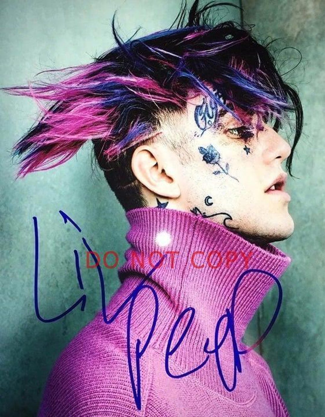 Lil Peep Rapper SIGNED Reprint 8x10 Photo Autographed RP 2 - Etsy