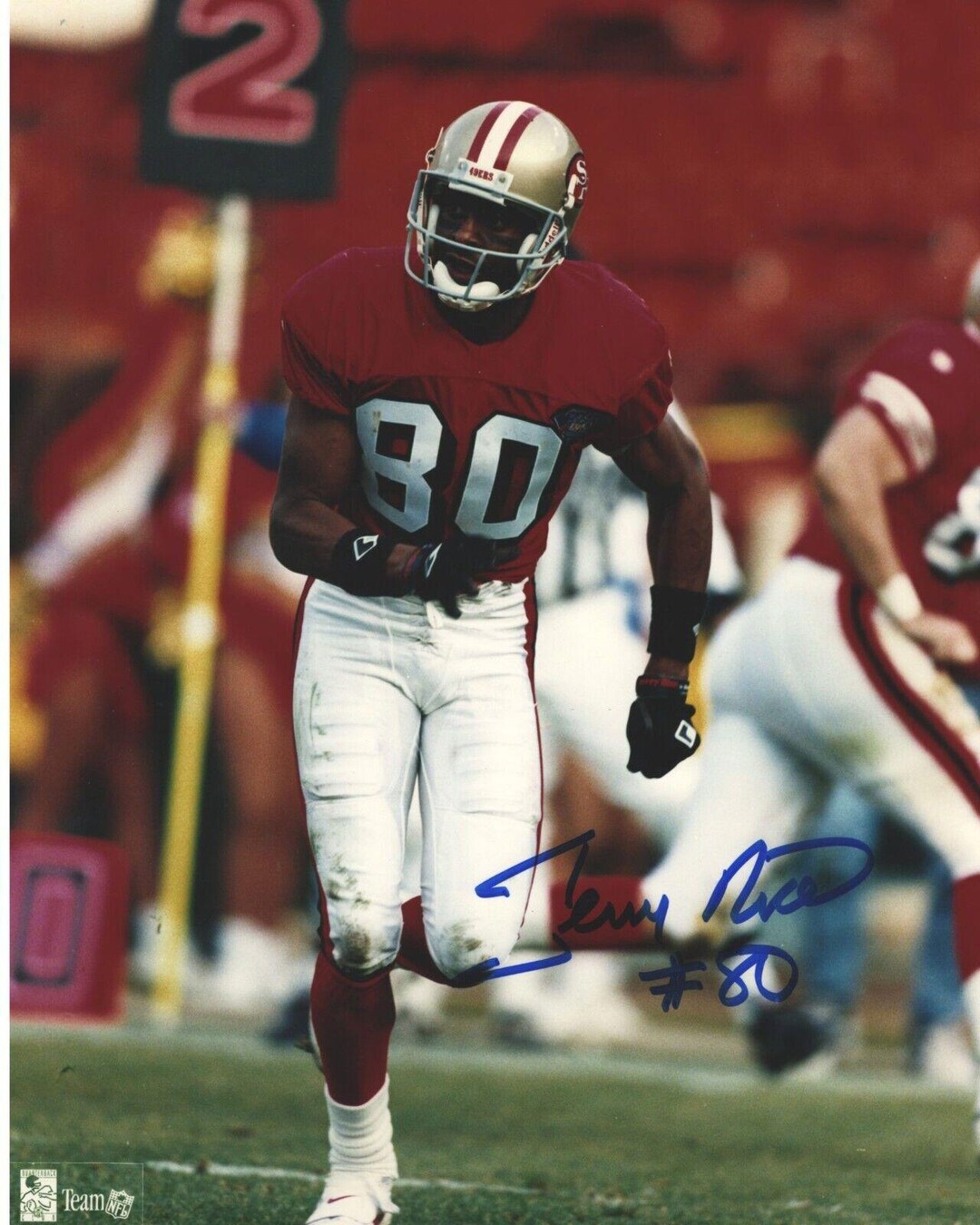 Jerry Rice Football Legend REAL SIGNED Autographed 8x10 Photo SF 49ers ...
