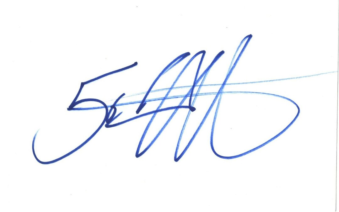 50 Cent Curtis Jackson III Rapper REAL SIGNED Autographed 4x6 Index ...