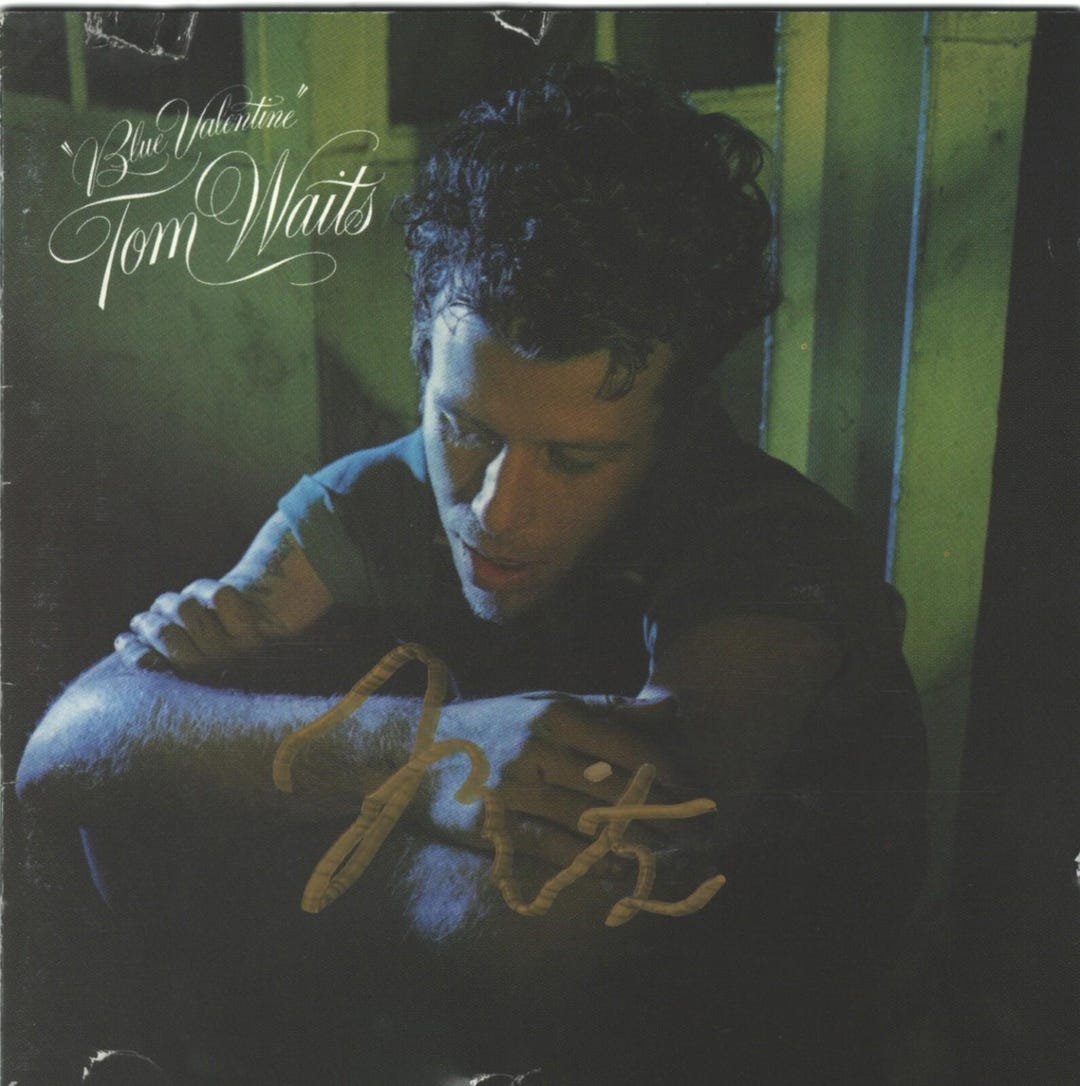 Tom Waits Legendary Singer REAL SIGNED Autographed Blue Valentine CD - Etsy