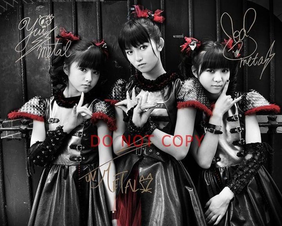 Babymetal Japanese Metal Band SIGNED Reprint 11x14 Poster Autographed ...