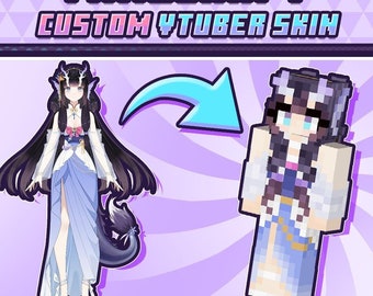 Custom Minecraft Skin | Vtuber, Furry, Therian, Pngtuber, Youtuber | Bedrock and Java Edition - Etsy