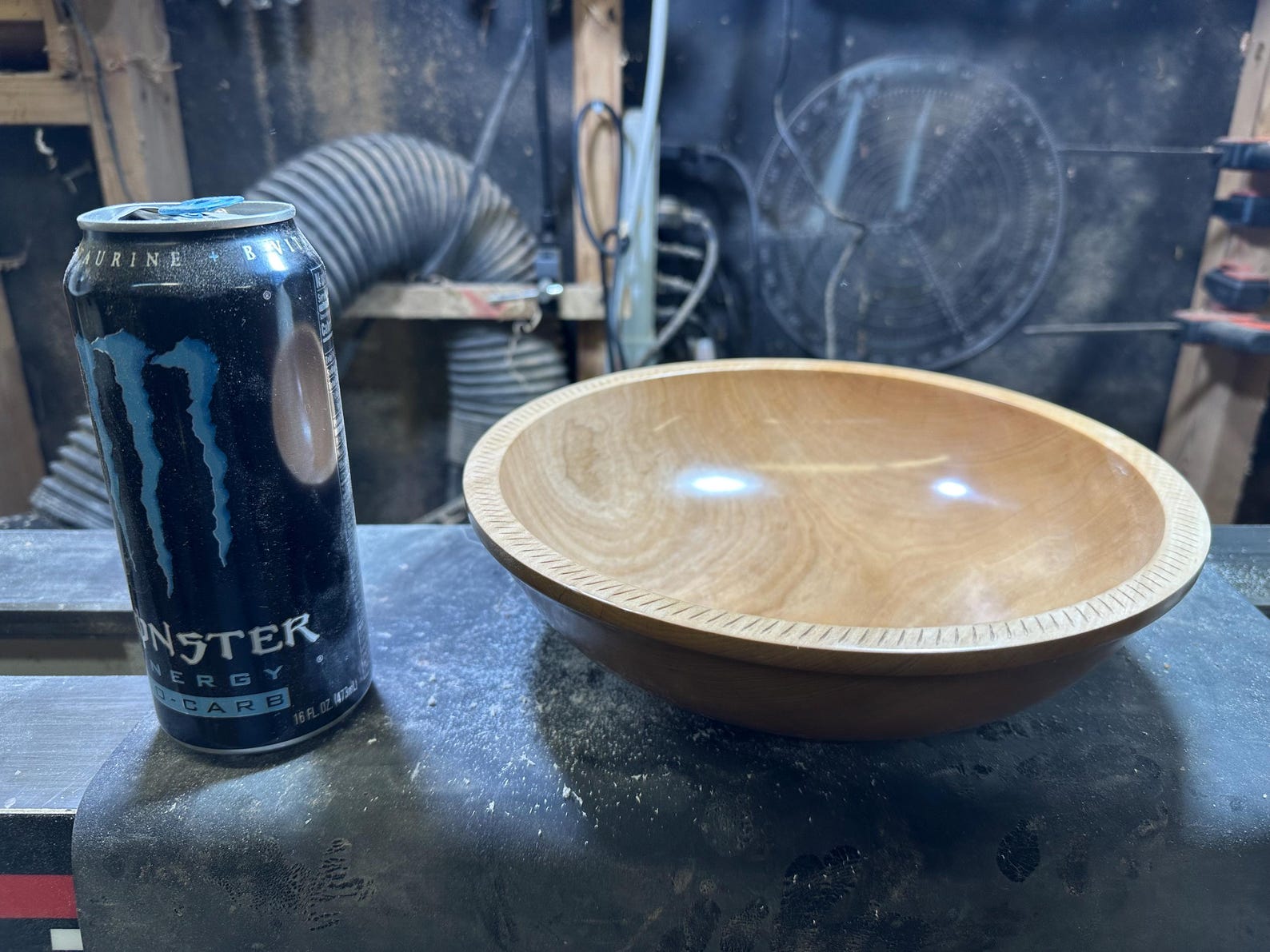 Handcrafted Food Safe Wood Turned Bowl - American Elm | Locally Sourced ...