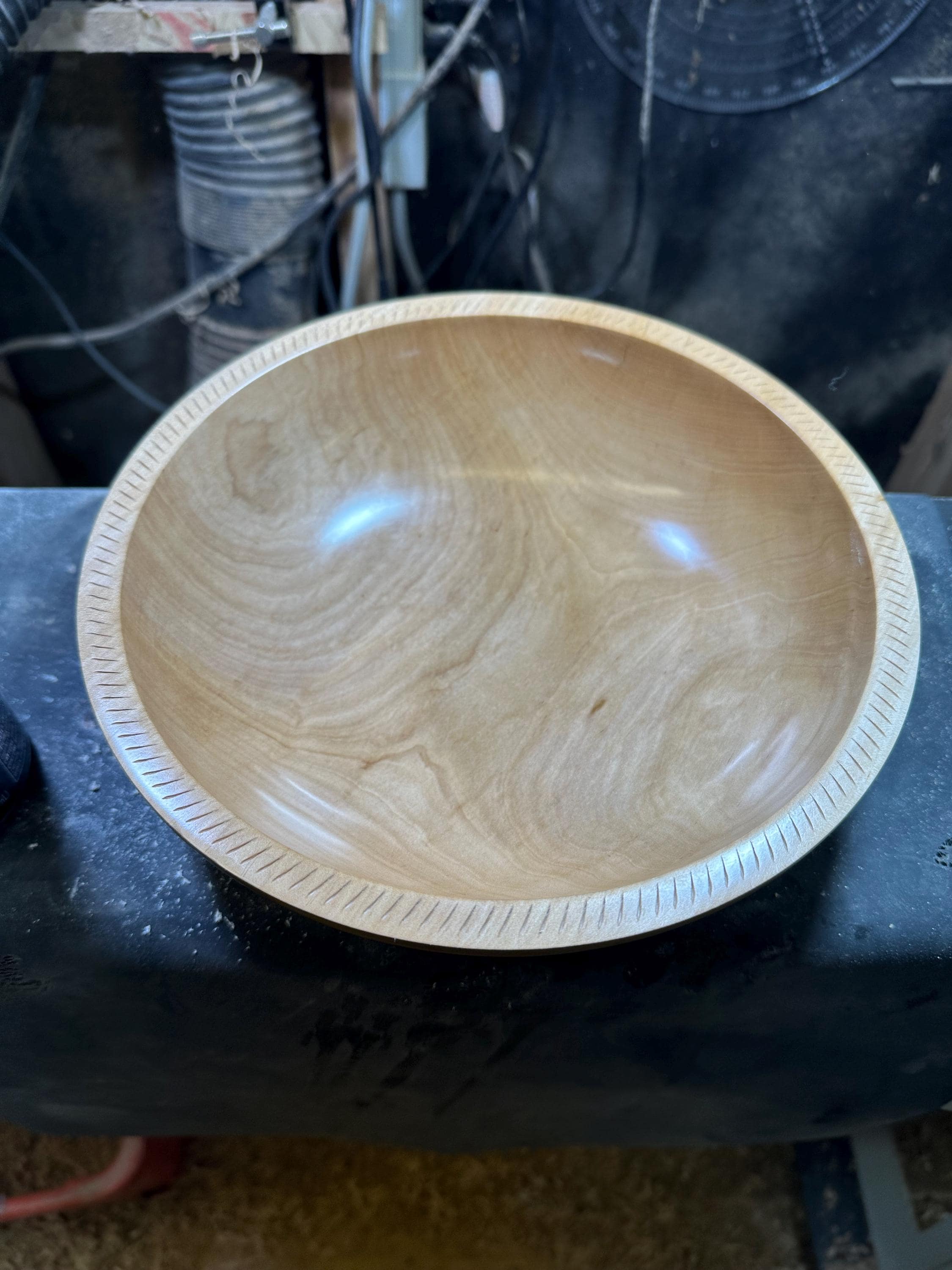 Handcrafted Food Safe Wood Turned Bowl - American Elm | Locally Sourced ...