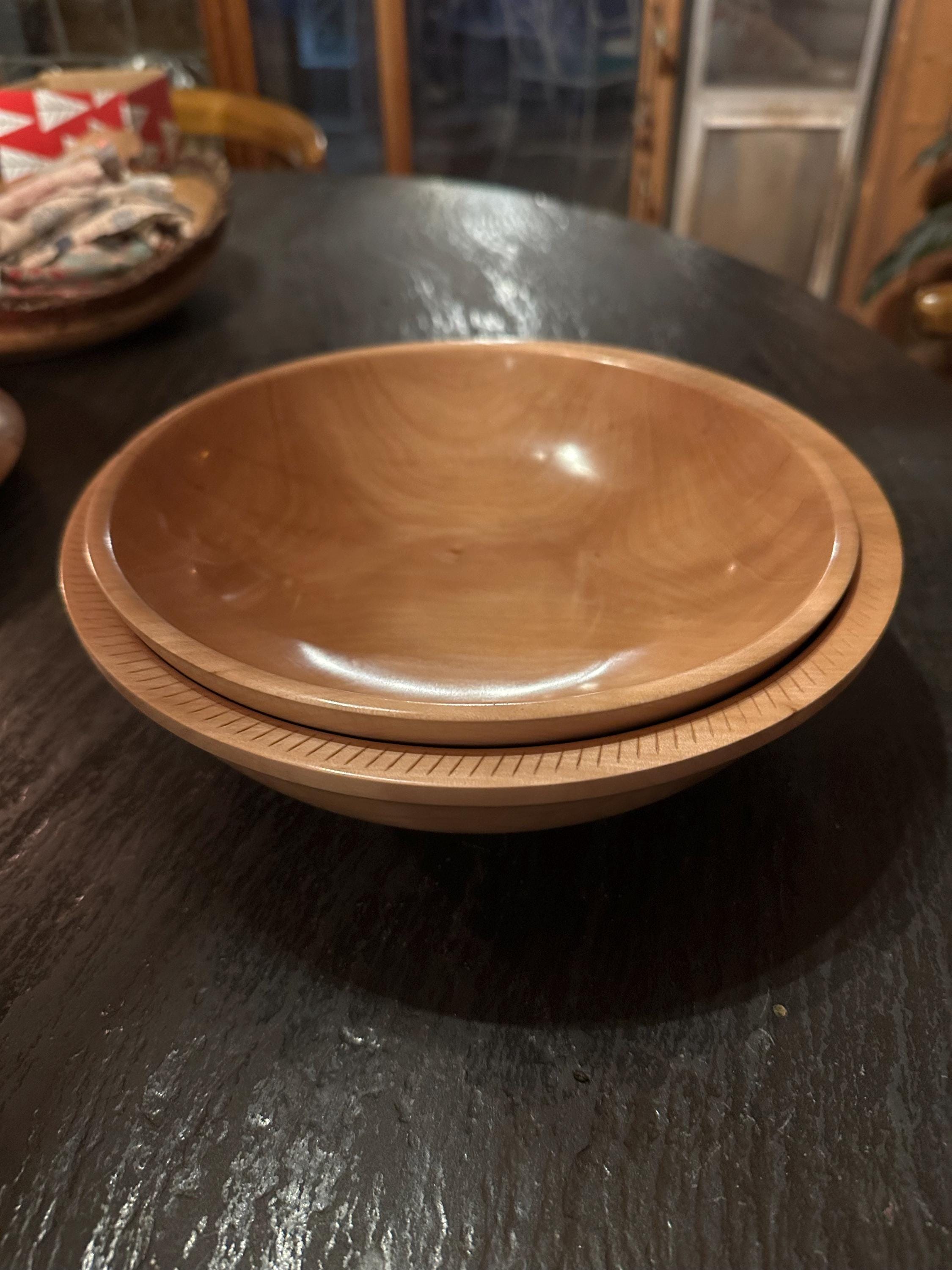Handcrafted Food Safe Wood Turned Bowl - American Elm | Locally Sourced ...
