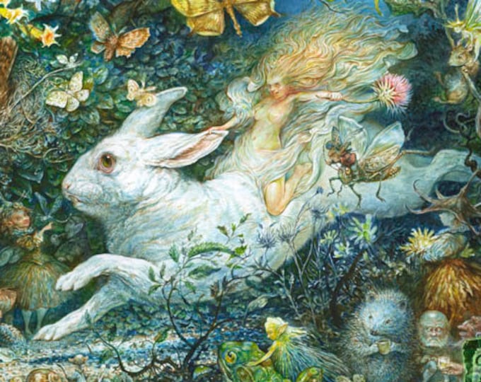 Run Rabbit Run (print) - Fairy Tale Art - Hare - Magic - Childrens Book ...