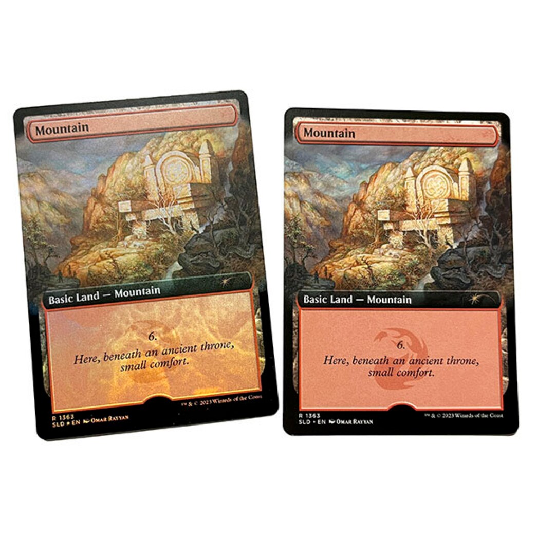 Mountain Signed Artist Proof Game Card Magic the Gathering, Card Game ...
