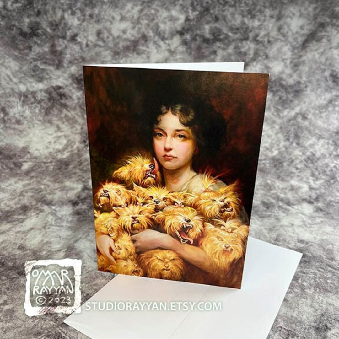 Yorkie Horde (greeting Card) - Dogs, Pets, Humor, Beauty and the Beast ...