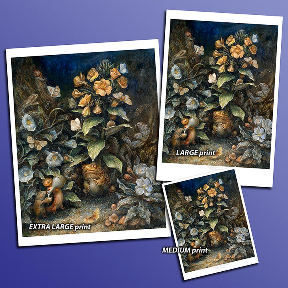 Midnight Moonshine print Fantasy Art Frog Artwork Humor | Etsy