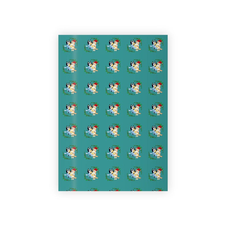 Bluey' Festive Wrapping Paper for Kids, Cute Animal Design, Christmas ...
