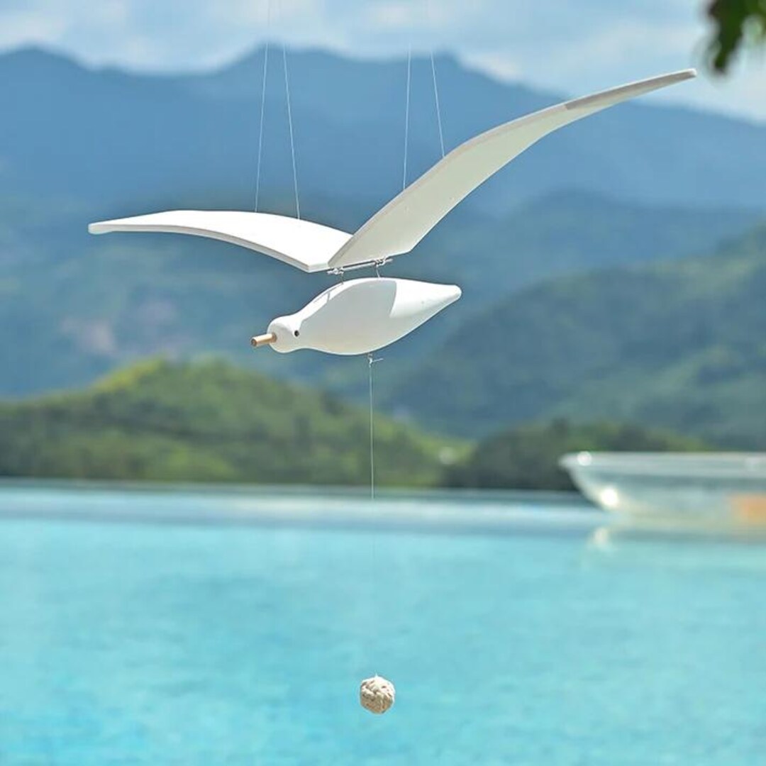 Personalized Hanging Flying Flapping Seagull Wooden Seagull Collectible ...