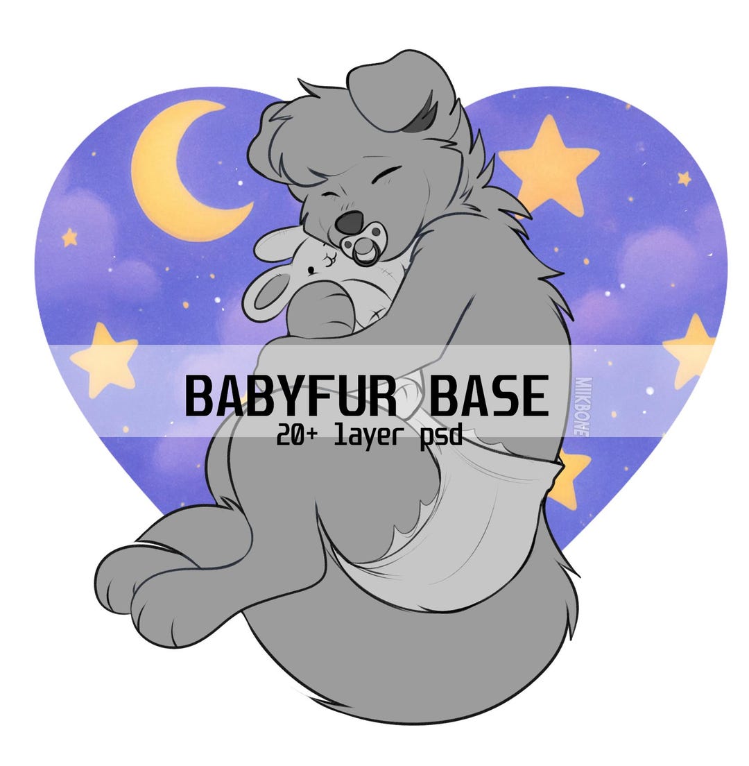 Babyfur YCH Base Furry Lineart Pack - Etsy