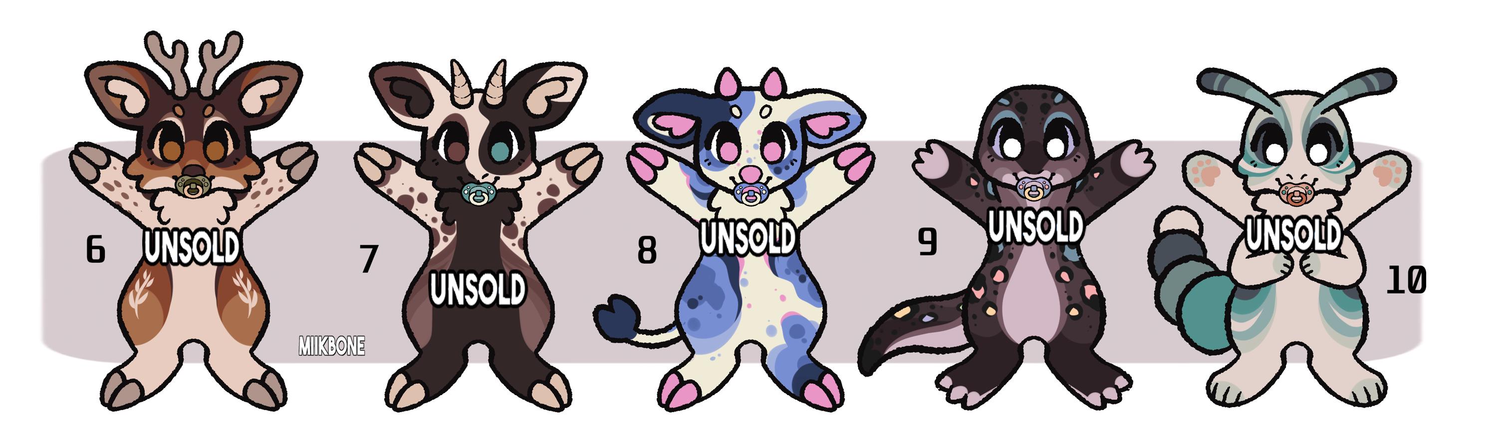 Babyfur Mini Critters Anthro Furry Adoptable Batch - Etsy