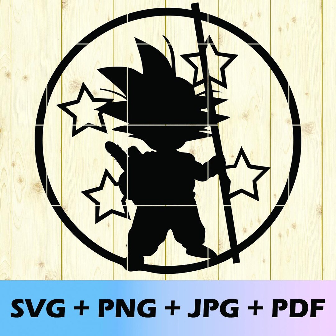Sangoku Svg / Png / Pdf / Jpg Digital Download Cricut / T-shirt / Laser ...