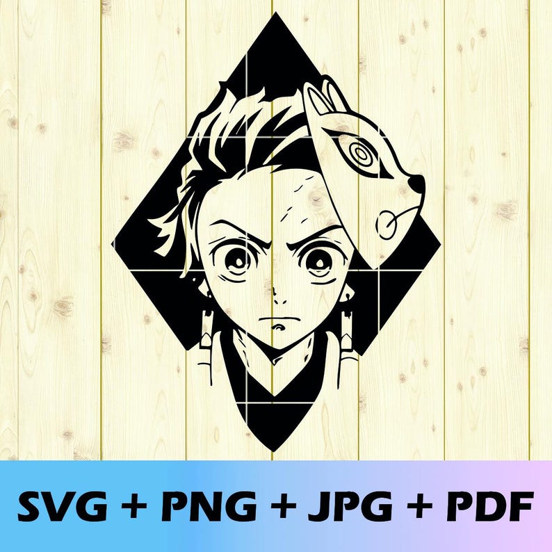 Tanjiro Demon Slayer Svg / Png / Pdf / Jpg Digital Download Cricut / T ...