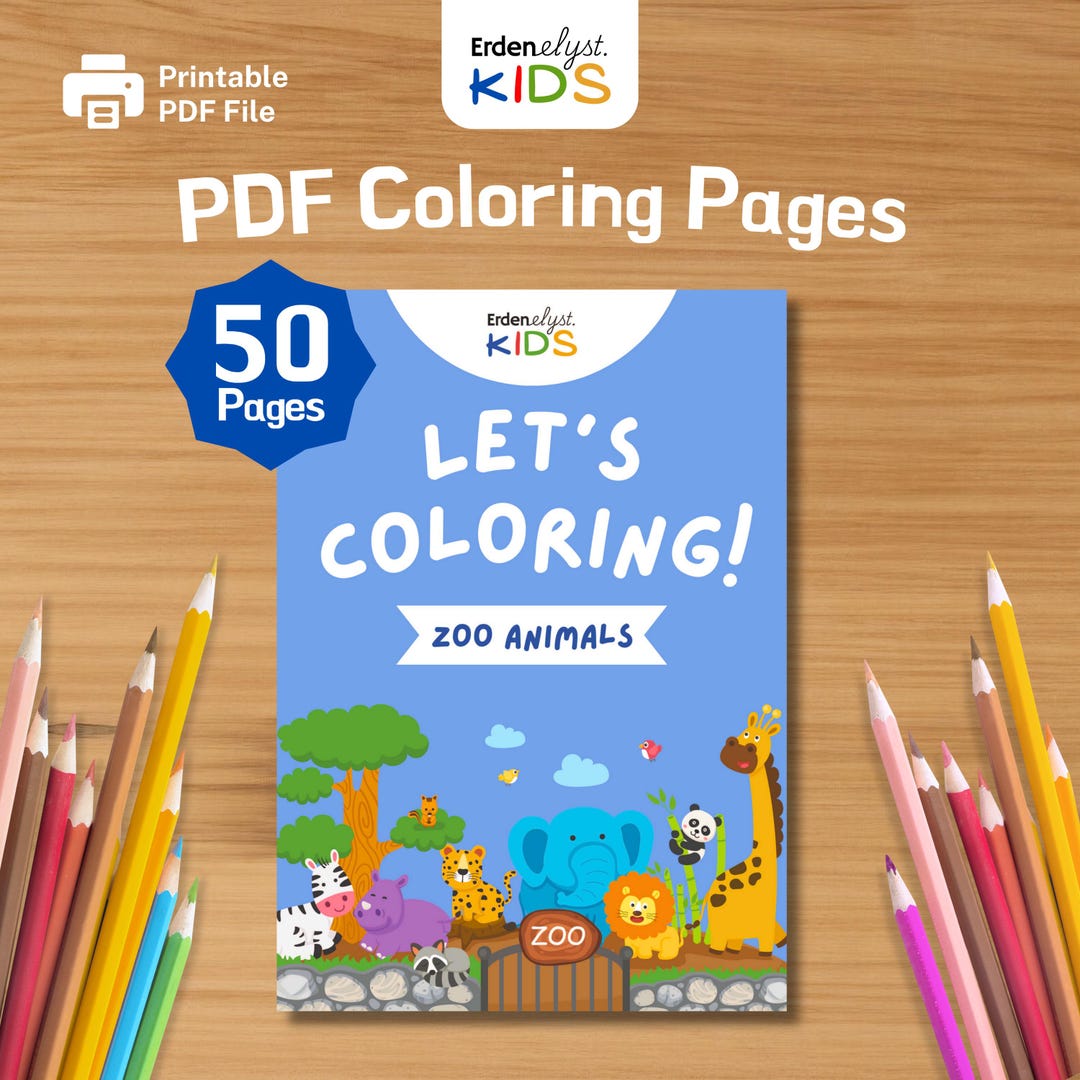 50 Zoo Animals Printable Coloring Pages for Kids, Toddlers ...