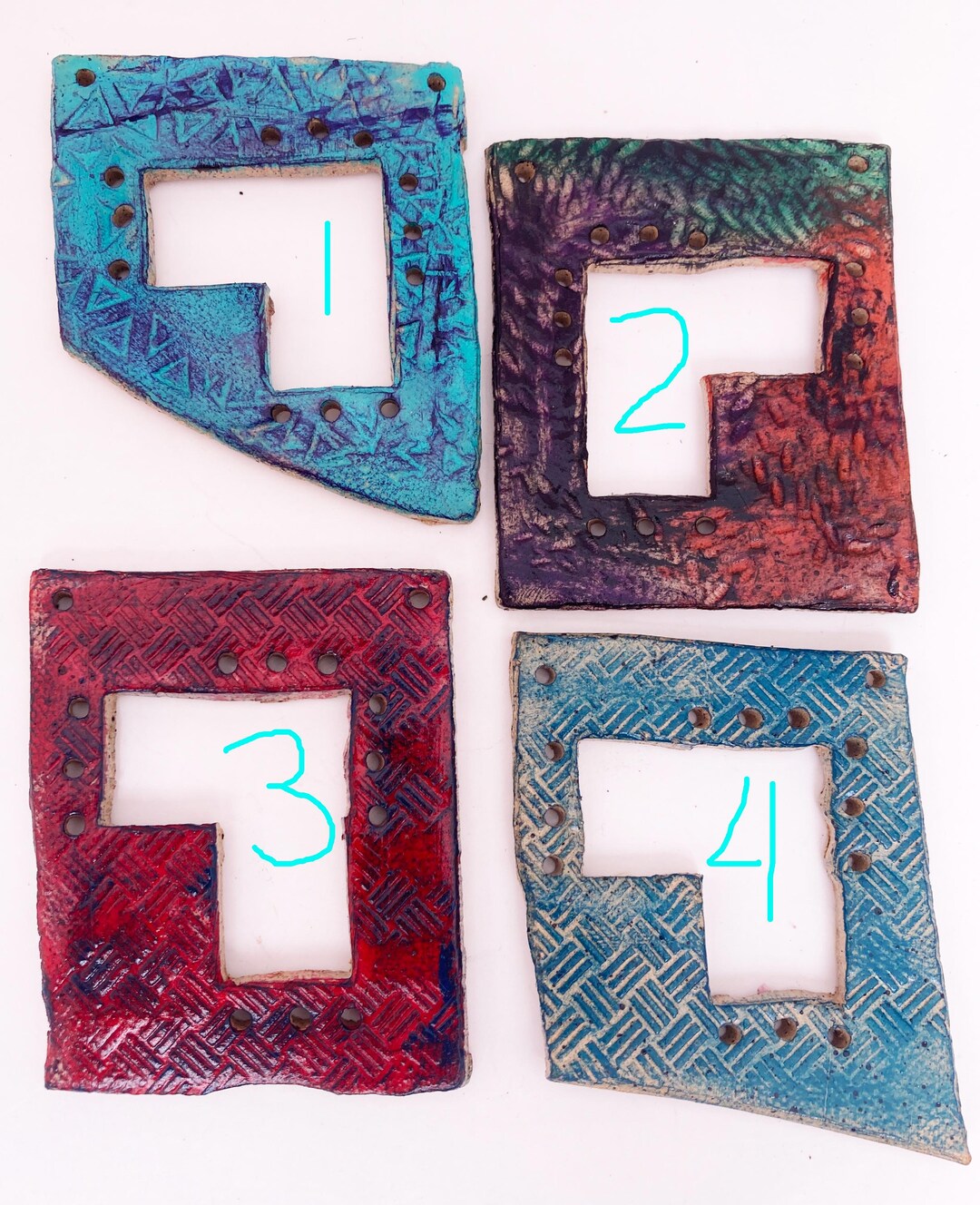 Pottery for Weaving Window Rectangular Loom Style, Choice of Colors ...