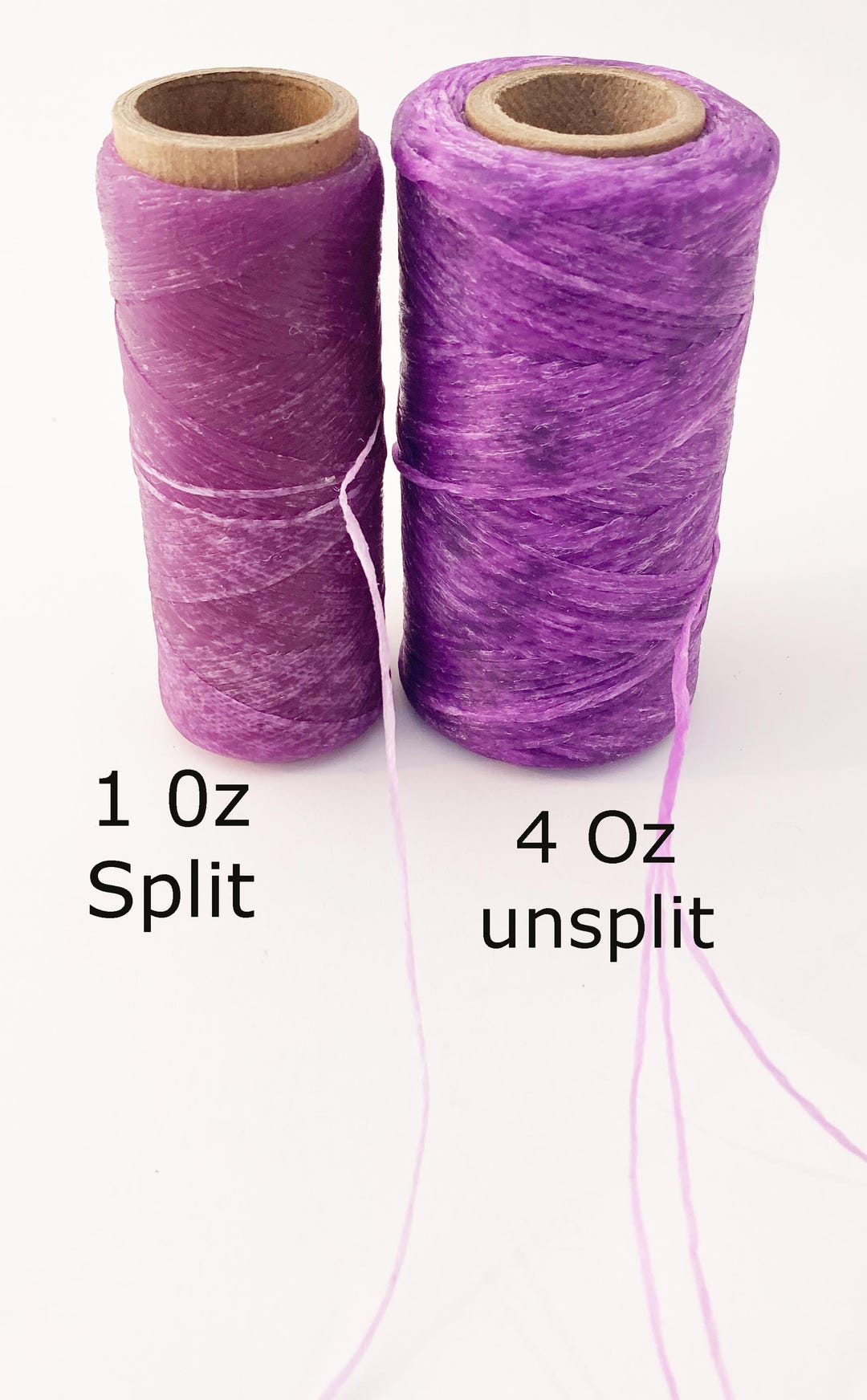 NEW! Split Fine Artificial Sinew Thread 1 Oz Bolt Waxed Polypropylene ...
