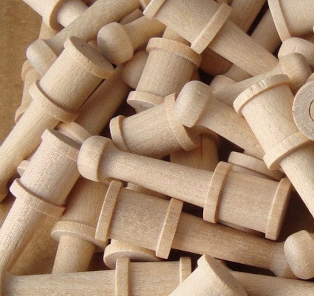 Turned Hardwood Shaker Pegs for Craft, Furniture Legs, Make Your Own ...