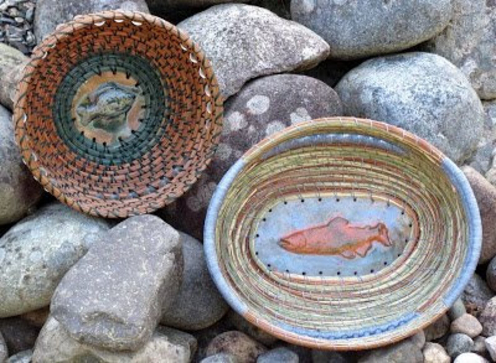 Fish Pottery Basket Start 3D Pine Needle Basketry Coiling - Etsy