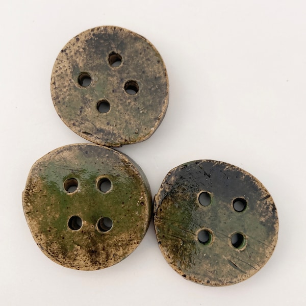 Stoneware Buttons - Etsy