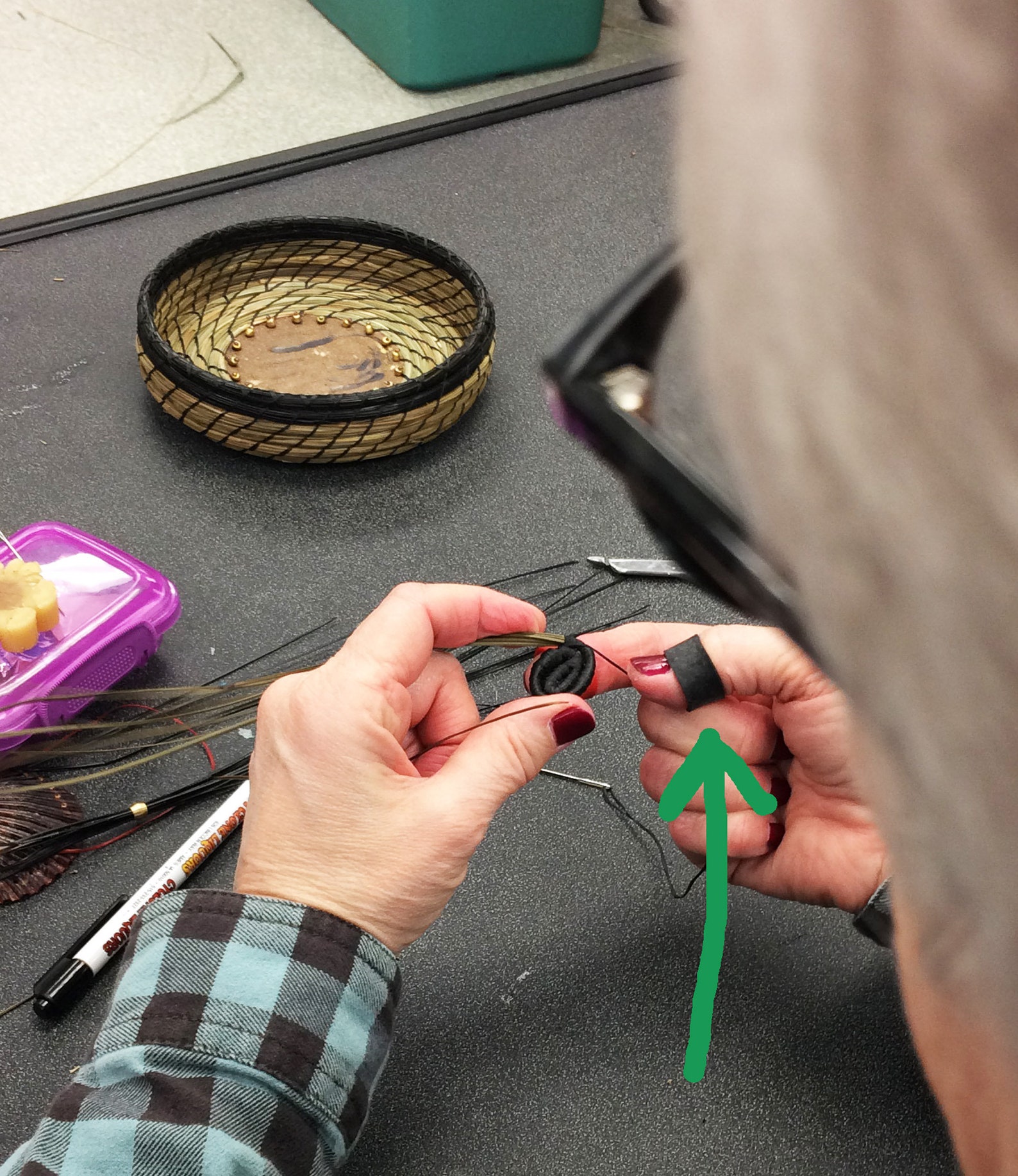 Needle Grabber Duo Tool for Needle Workers, You Choose the Size, Rubber ...