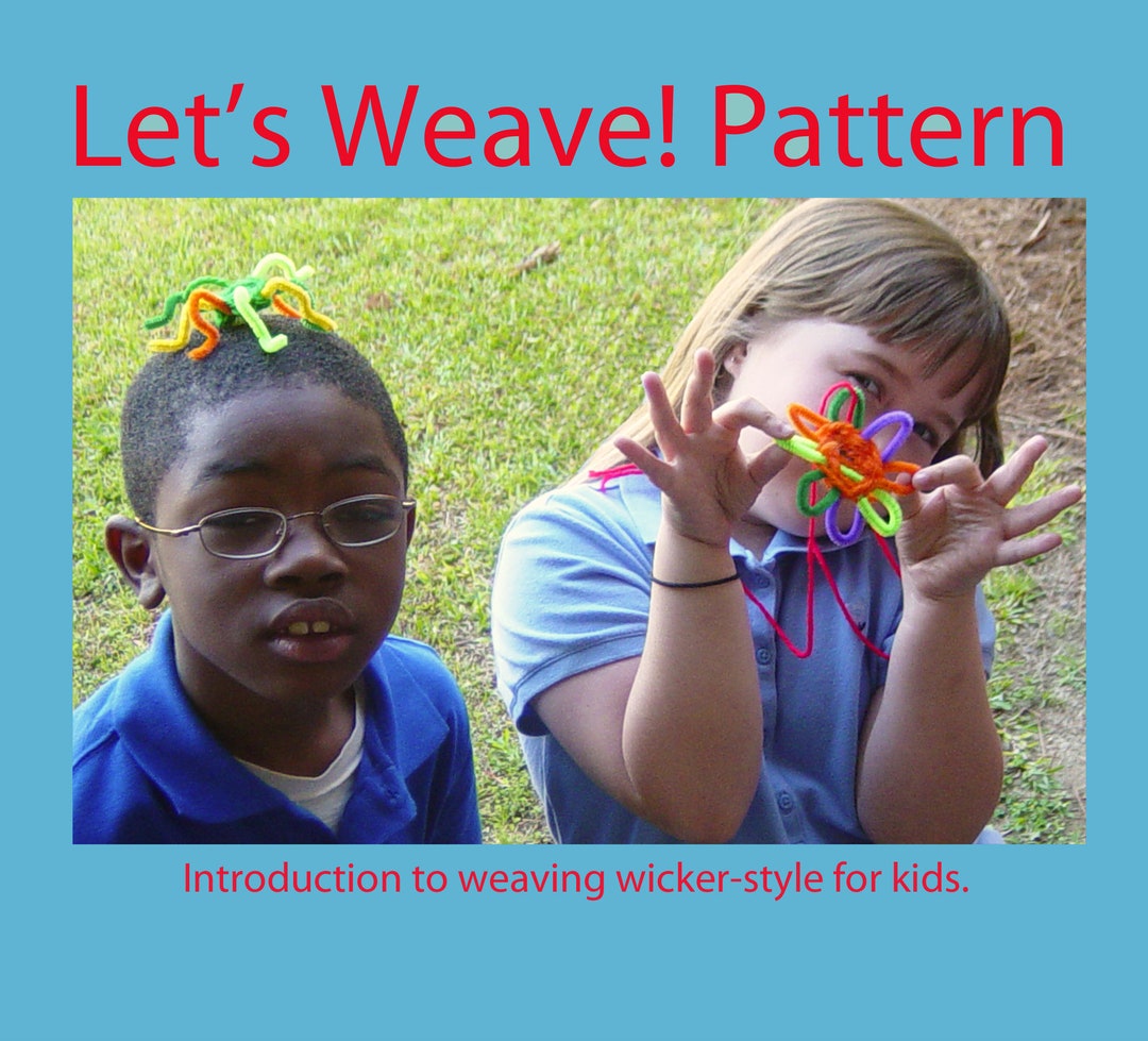 Kid's Weaving Project, DIY, Instant Download, Learn to Wicker Weave - Etsy