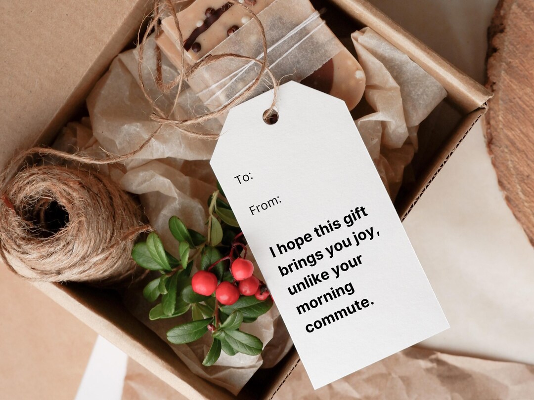 Printable Set of 18 Sarcastic Gift Tags, Christmas Gift Tags, Humorous ...