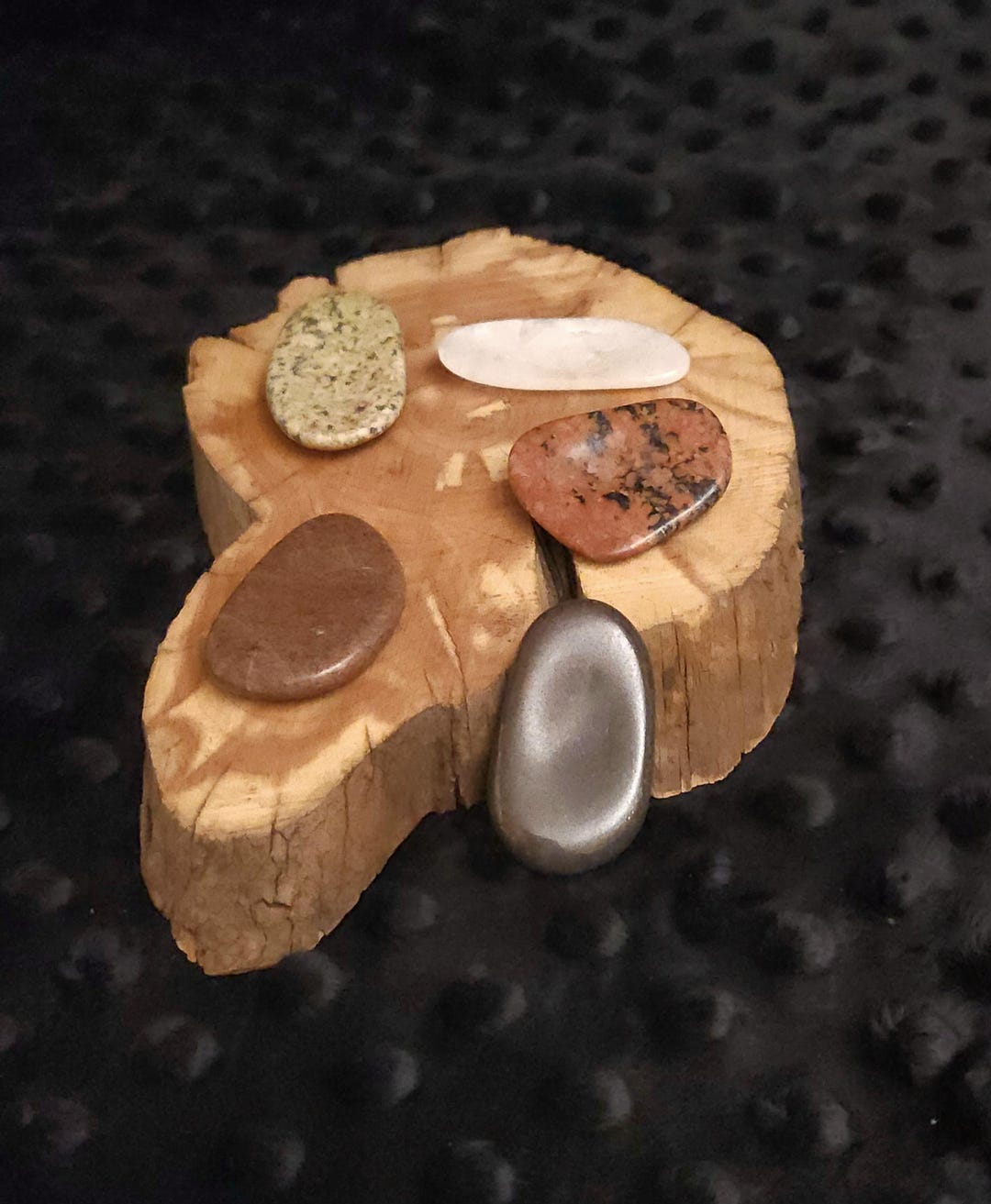 Handmade Worry Stones - Natural Rocks and Stones With Finger Groove for ...