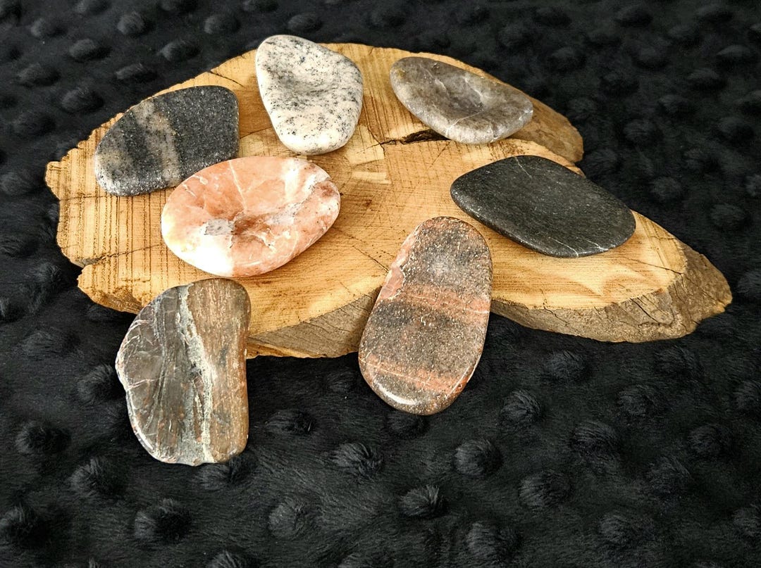Handmade Worry Stones: Natural Rock Stress Relief - Etsy